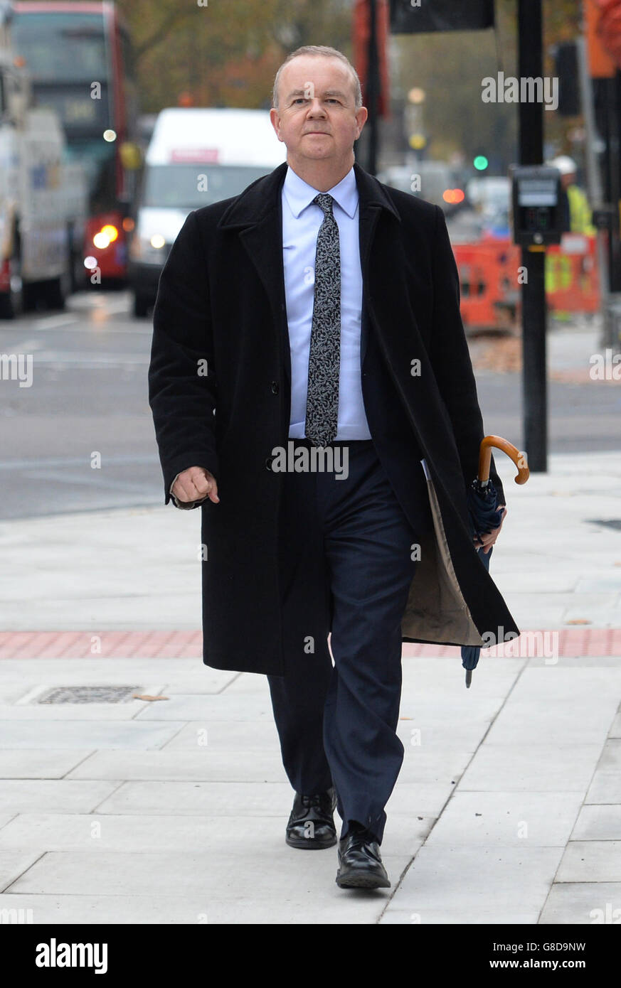 Private Eye editor Ian Hislop arrives at St George's Cathedral in ...