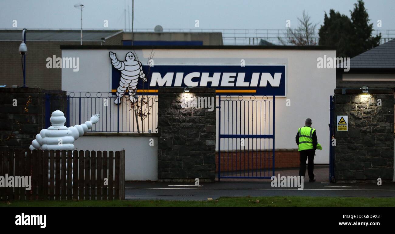The Michelin truck tyre factory in Ballymena where staff were sent home ...