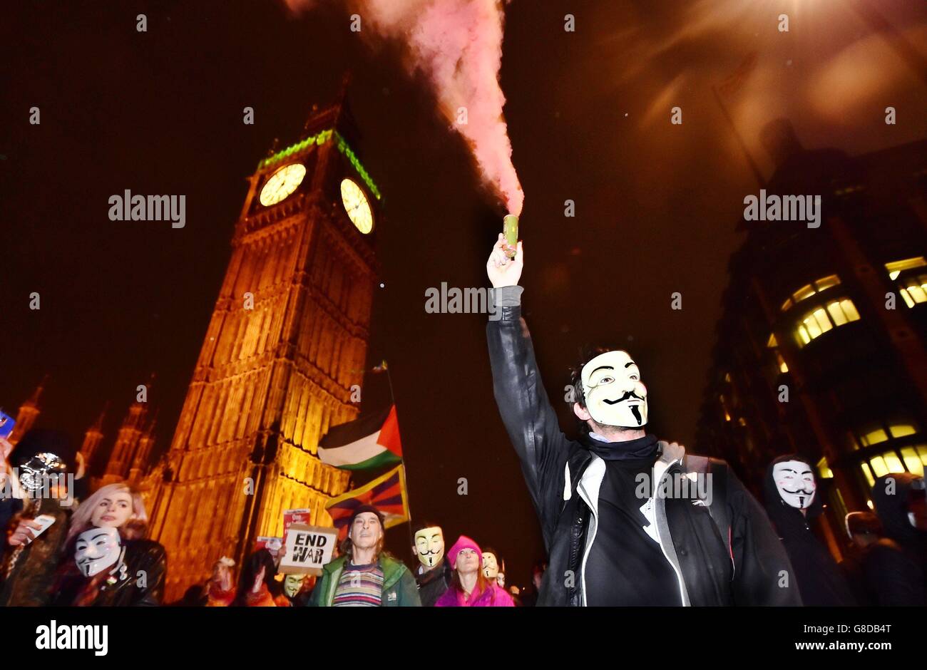 Anonymous Million Mask March Stock Photo - Alamy