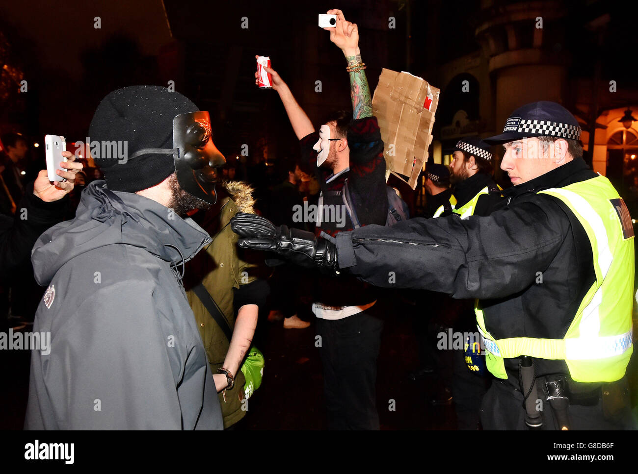 Anonymous Million Mask March Stock Photo - Alamy