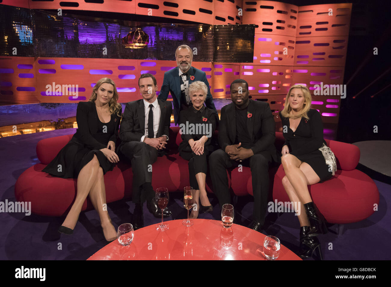 (Left-right) Kate Winslet, Michael Fassbender, Julie Walters, 50 Cent ...