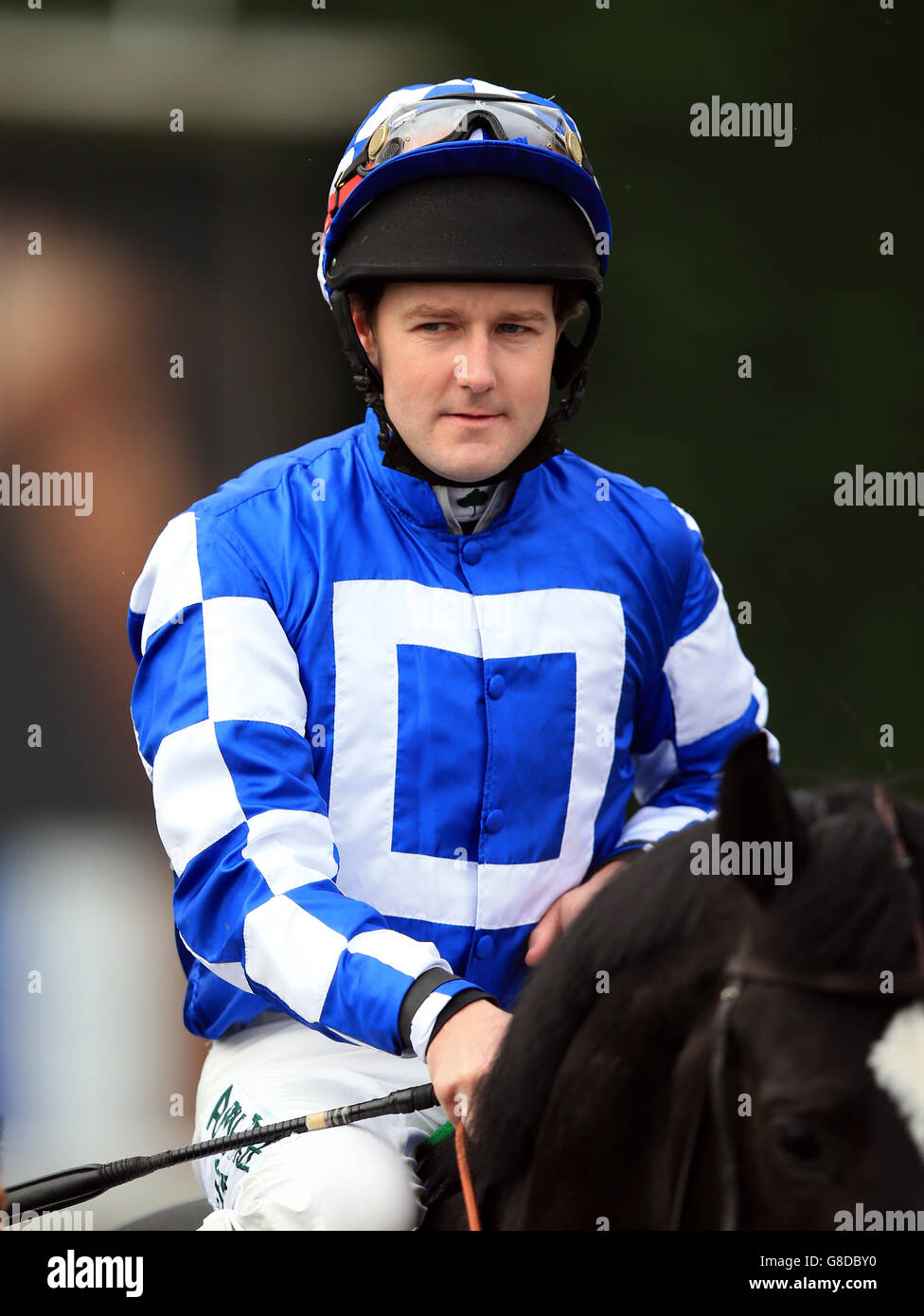 Racing - Nottingham Racecourse. Jockey Tom Queally Stock Photo - Alamy