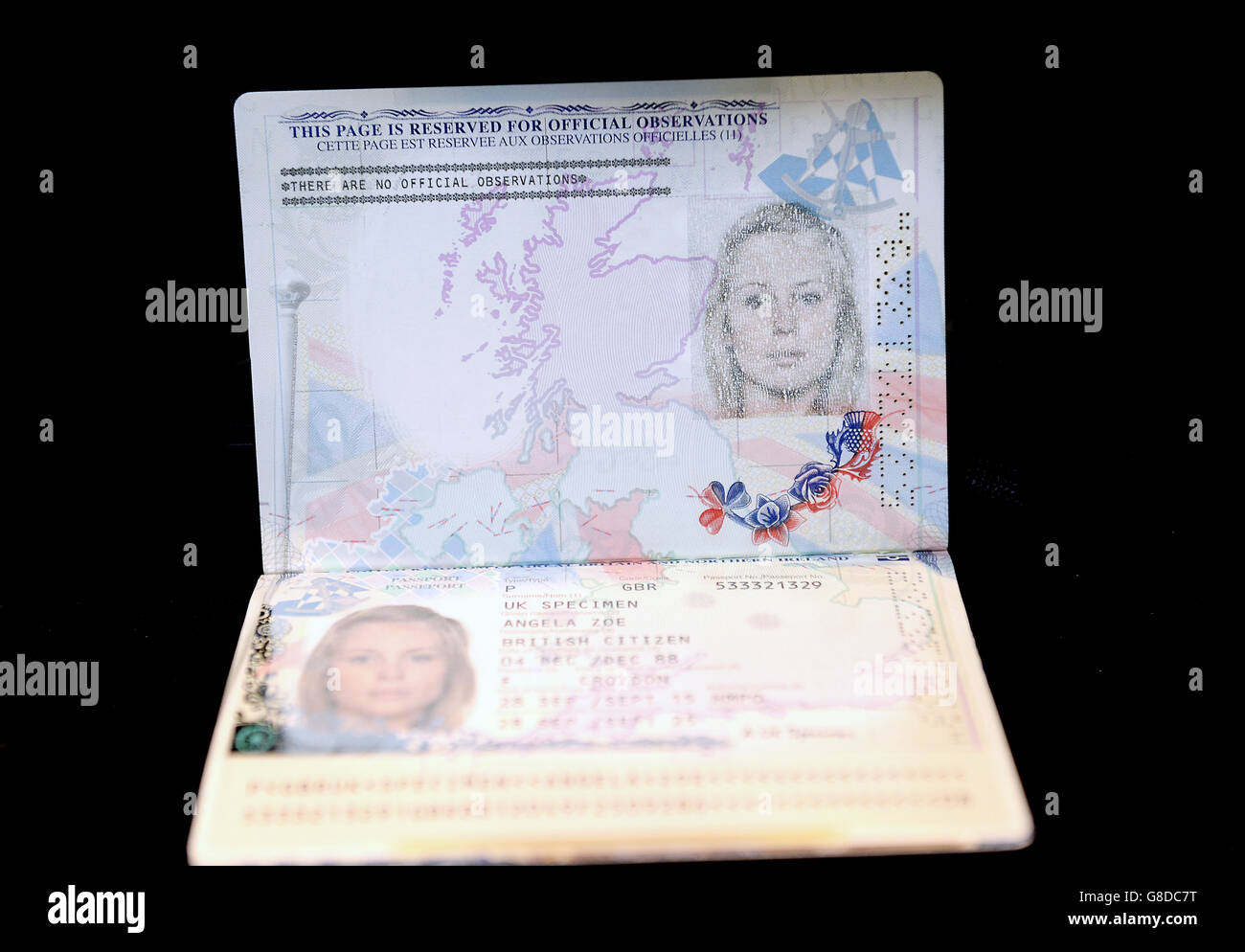 The new passport design is unveiled at the Globe theatre, London Stock ...