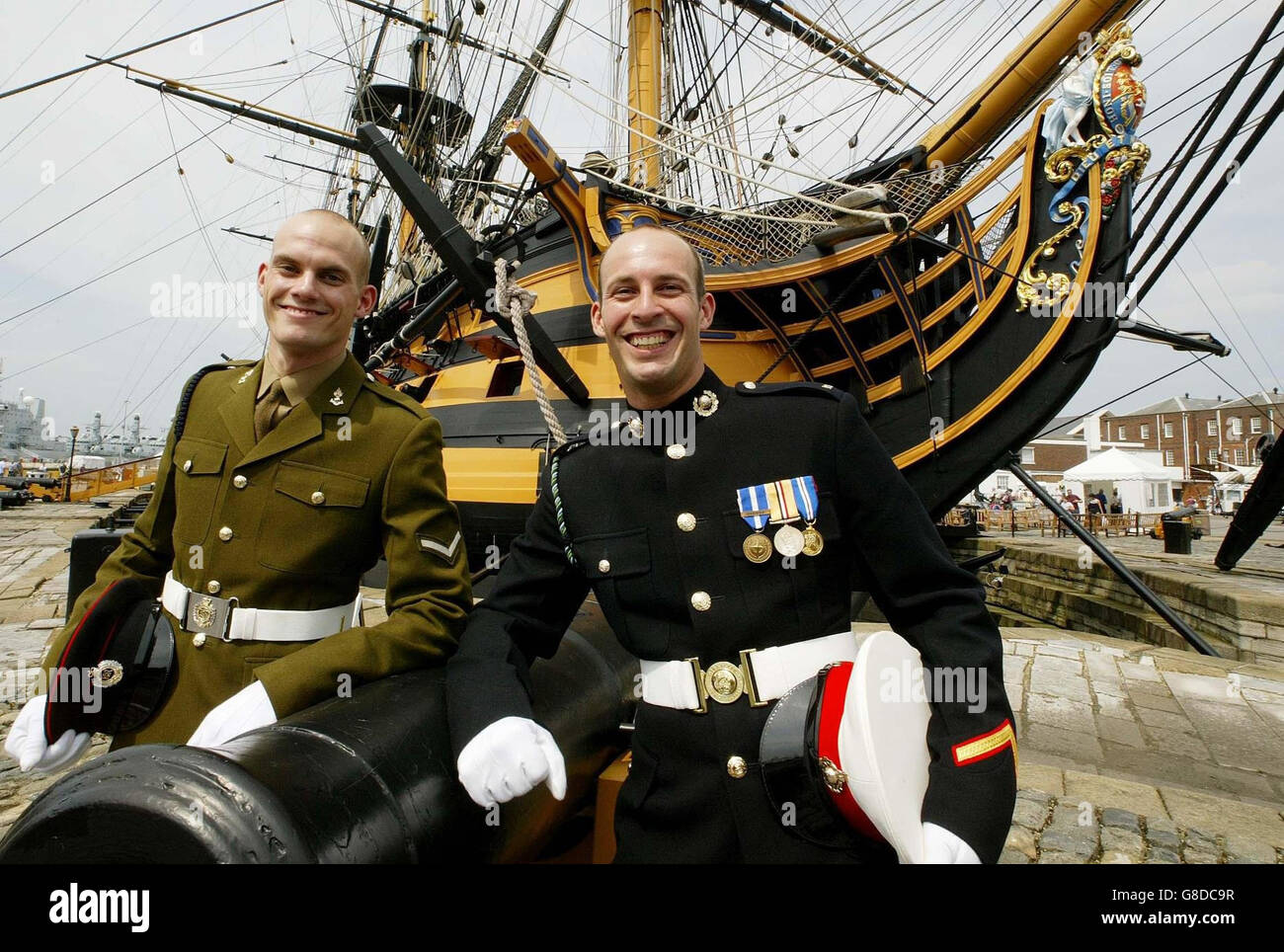 Royal Engineer Brett Nelson with brother Royal Marine Craig Nelson (R ...