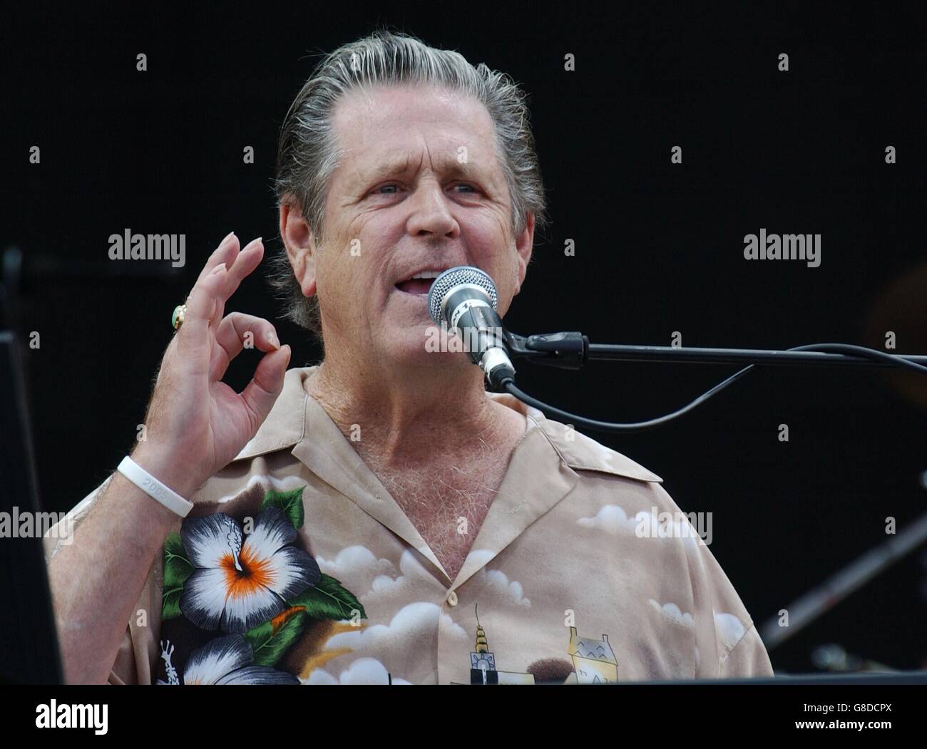 Glastonbury Festival 2005 - Worthy Farm. Brian Wilson performs on the ...