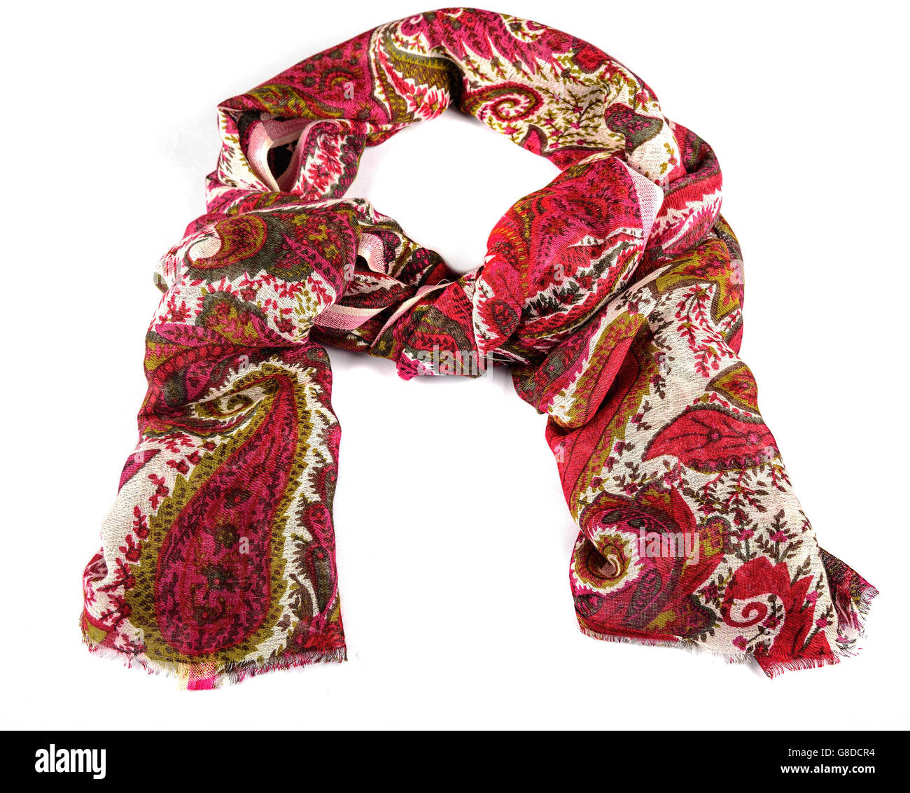 Object on white scarf hi-res stock photography and images - Alamy