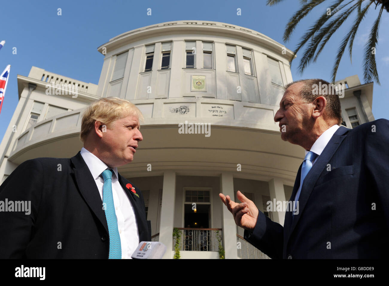 Boris Johnson visit to Israel - Day One Stock Photo - Alamy