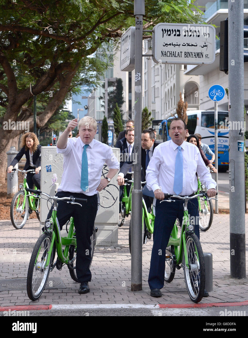 Boris Johnson visit to Israel - Day One Stock Photo - Alamy