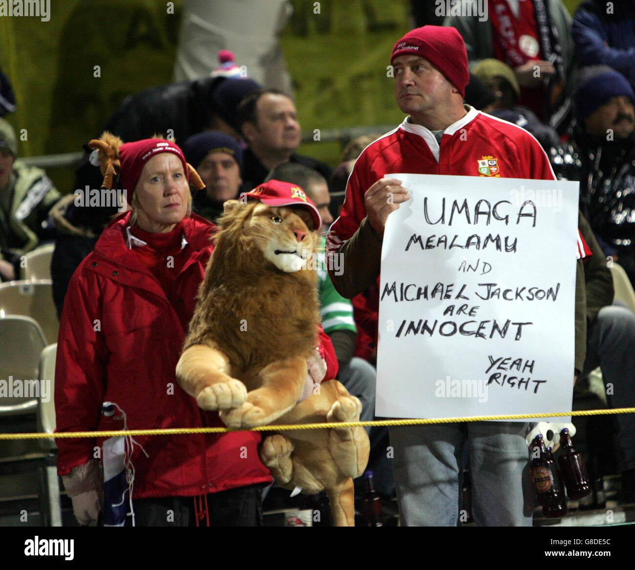 Lions rugby fans hi-res stock photography and images - Alamy