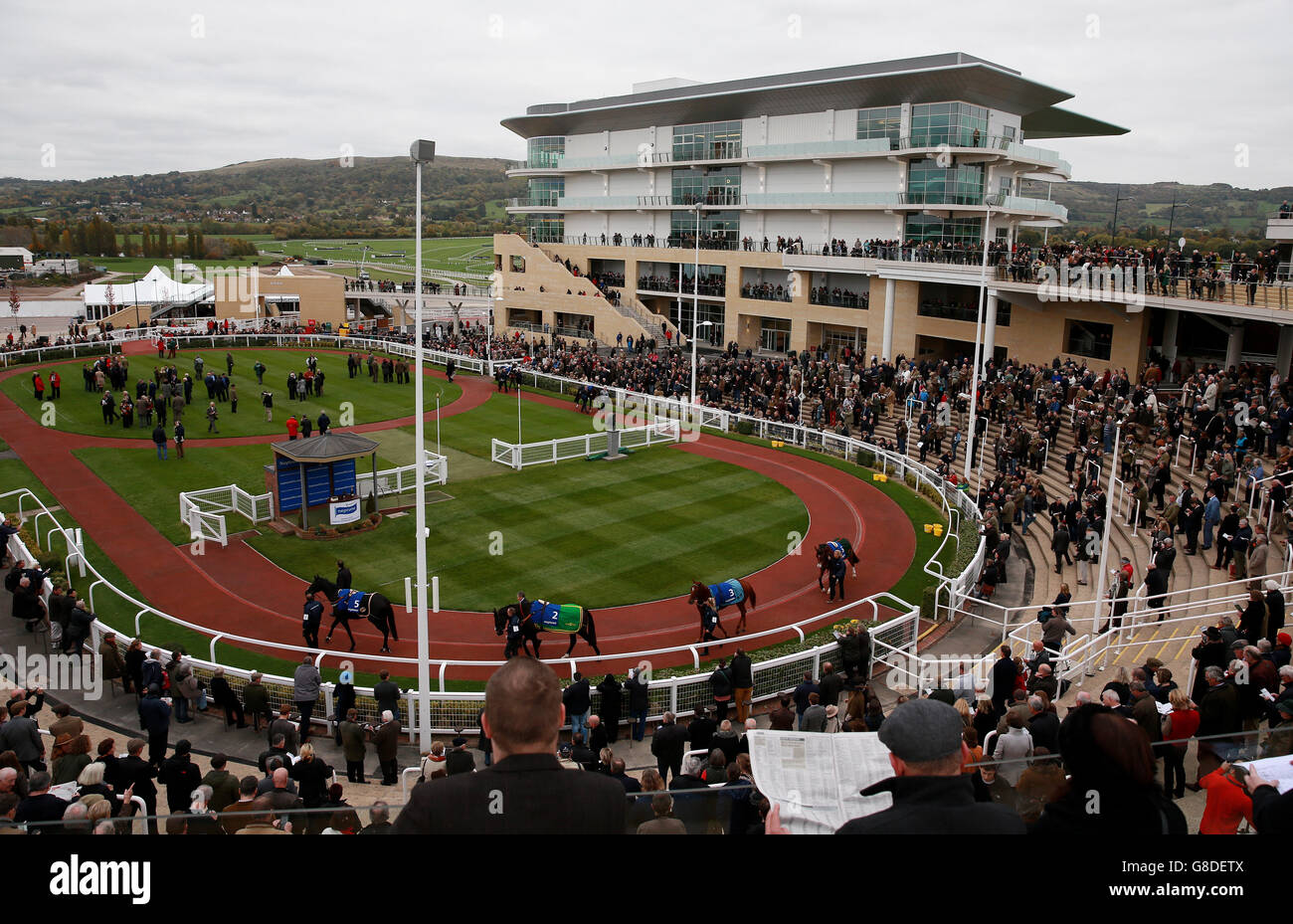 General view of the parade ring before the Neptune Investment ...