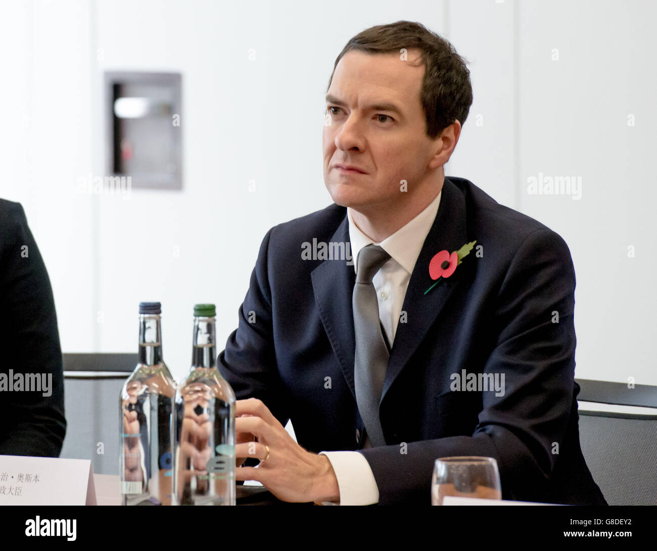 Chancellor of the Exchequer George Osborne during a tour of the ...