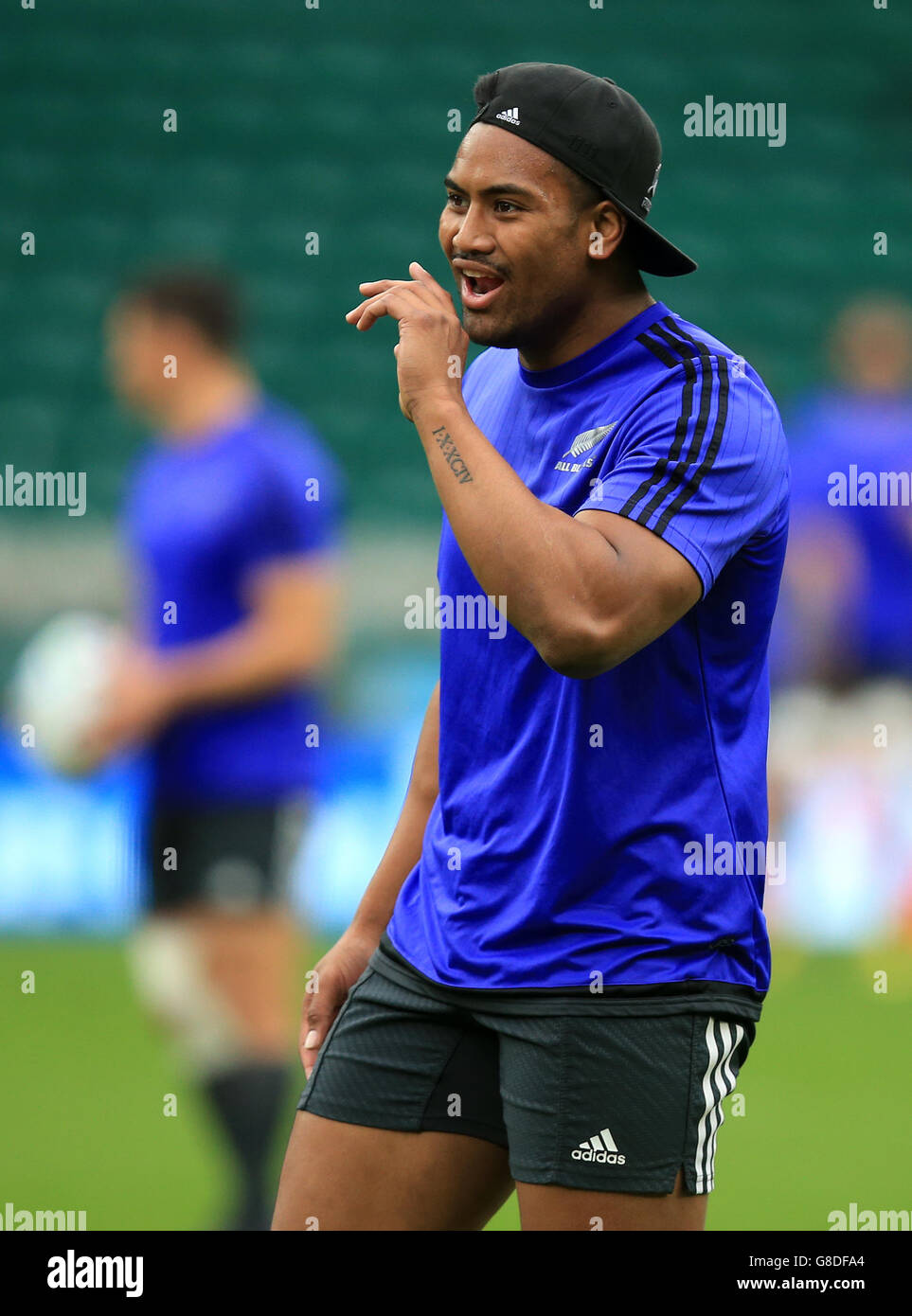New Zealand's Julian Savea during the Captain's Run at Twickenham ...