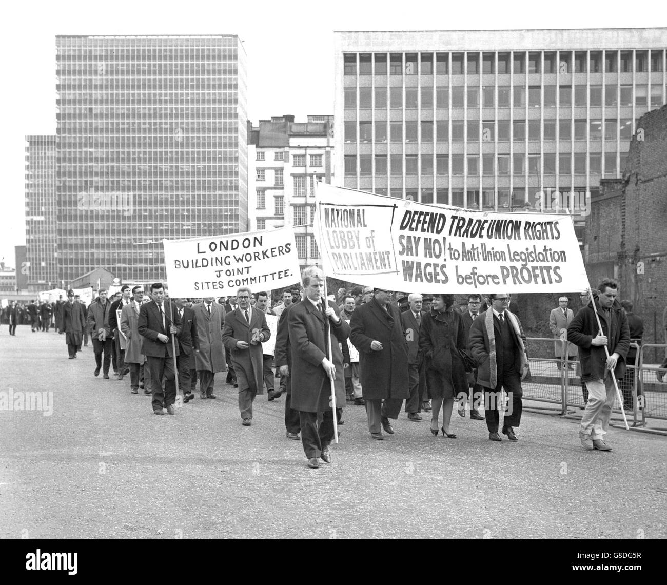 Employment - Trade Union March - London Stock Photo - Alamy