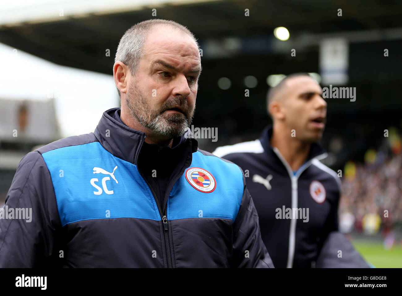 Reading manager Steve Clarke makes his way to the dugout before the ...