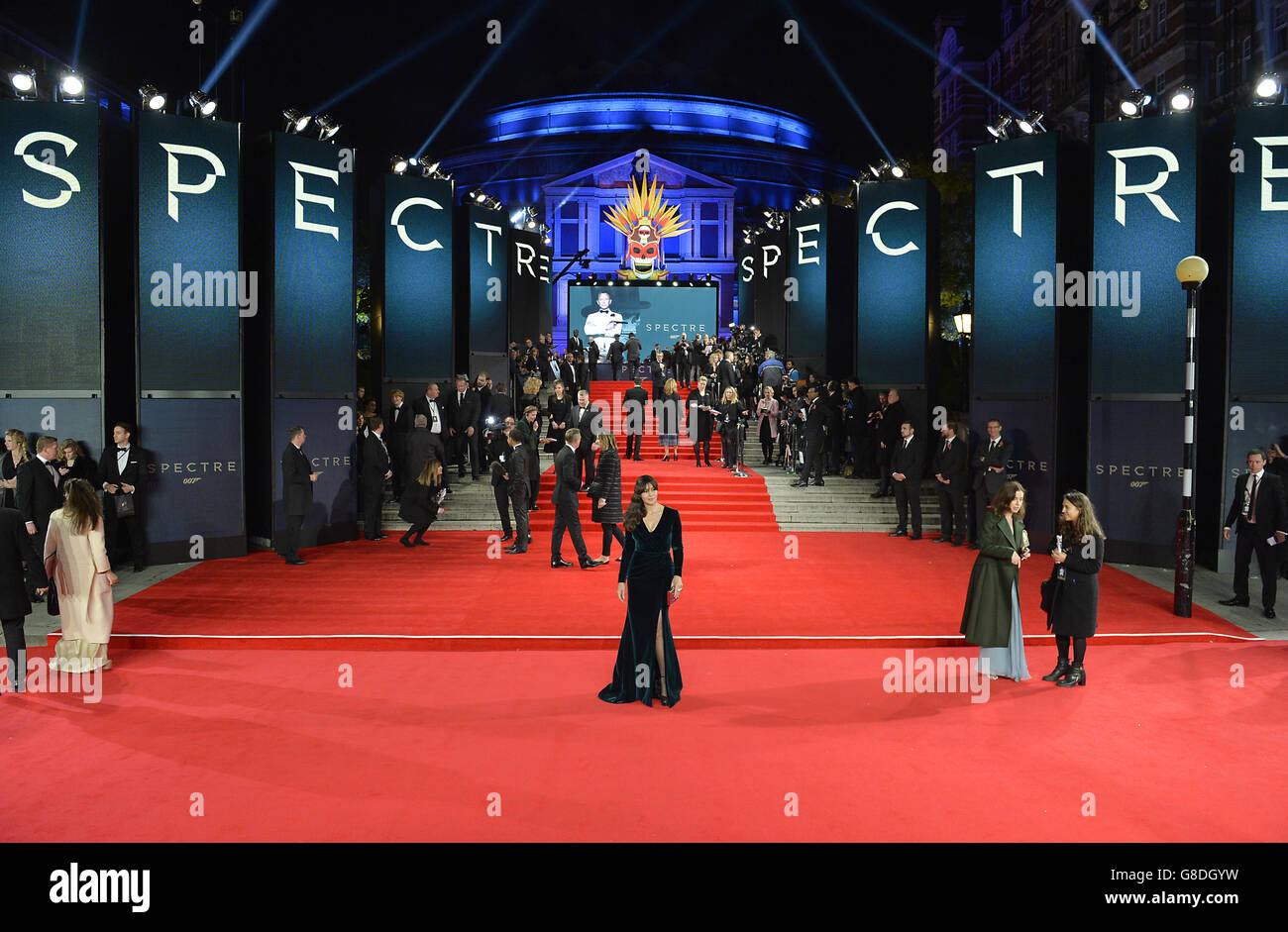 Monica Bellucci attending the World Premiere of Spectre, held at the ...