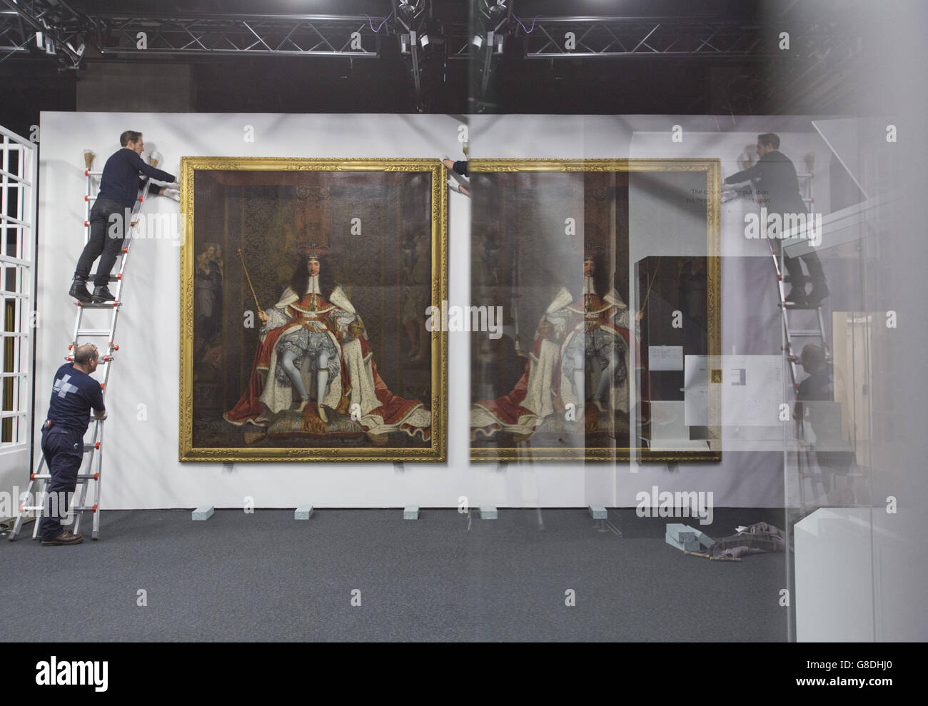 The Portrait of Charles II in Coronation Robes by John Michael Wright ...