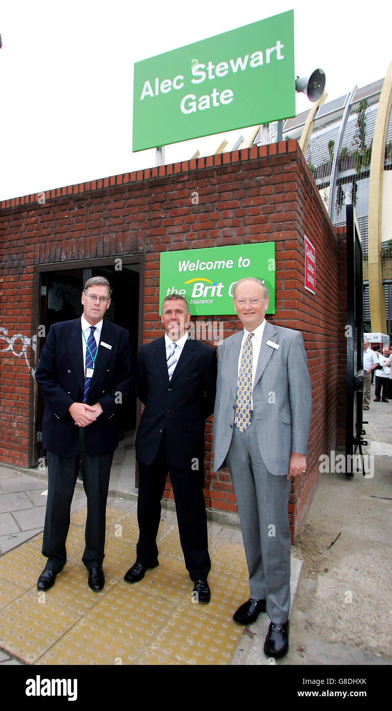 Former Surrey and England Captain Alec Stewart with Chief Executive ...