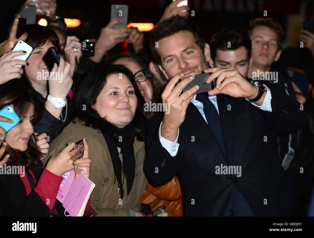 Bradley Cooper (left) and Marcus Wareing arriving for the Burnt ...