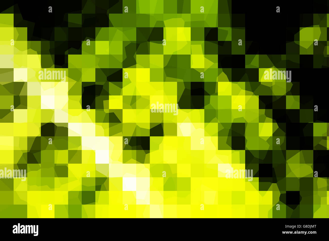abstract green color background with motion blur and square pattern ...