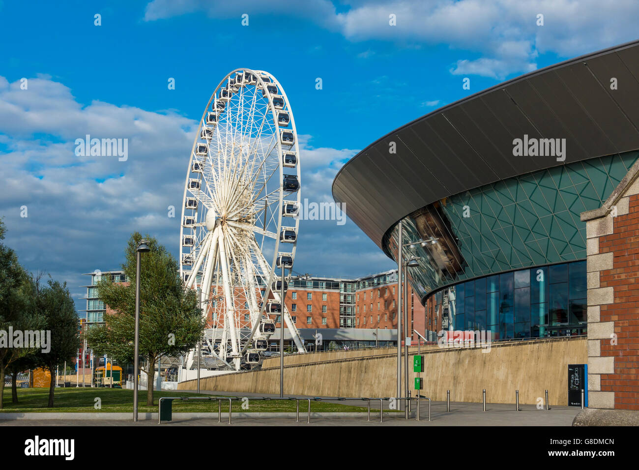 The Liverpool Wheel Albert Dock Liverpool England Stock Photo - Alamy