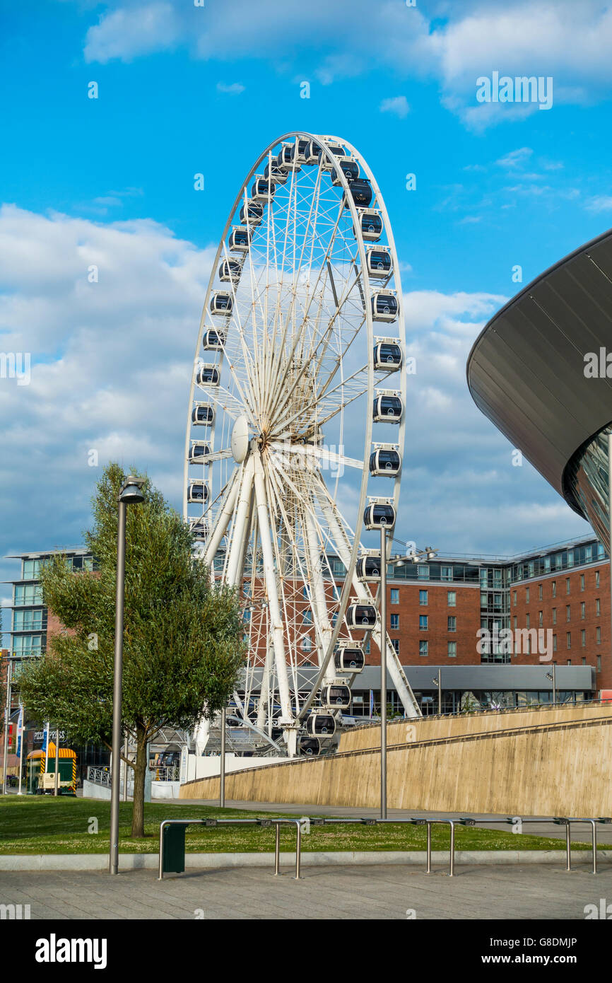 The Liverpool Wheel Albert Dock Liverpool England Stock Photo - Alamy