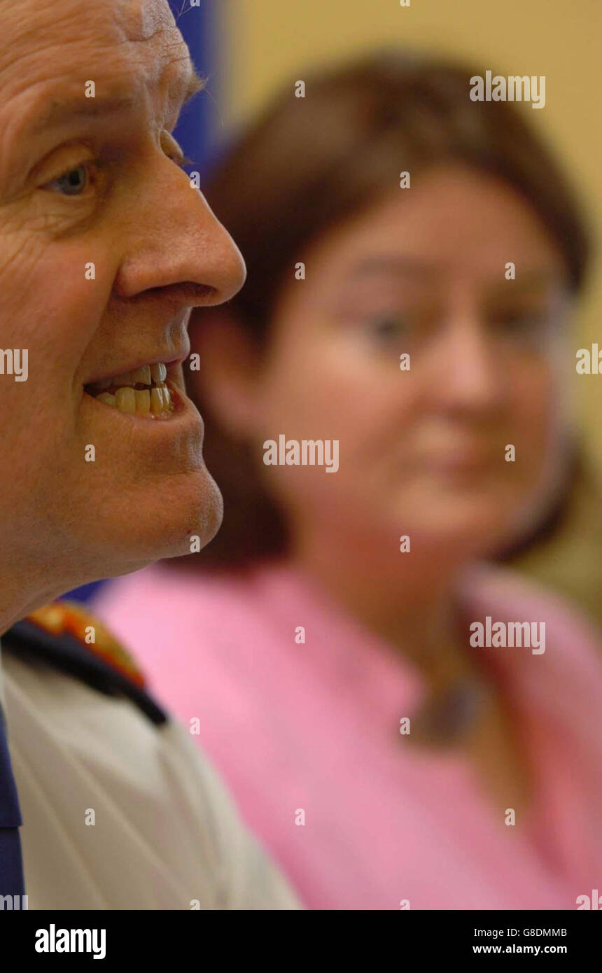 Garda Commissioner Noel Conroy and Grainne Healy, chairperson of the ...