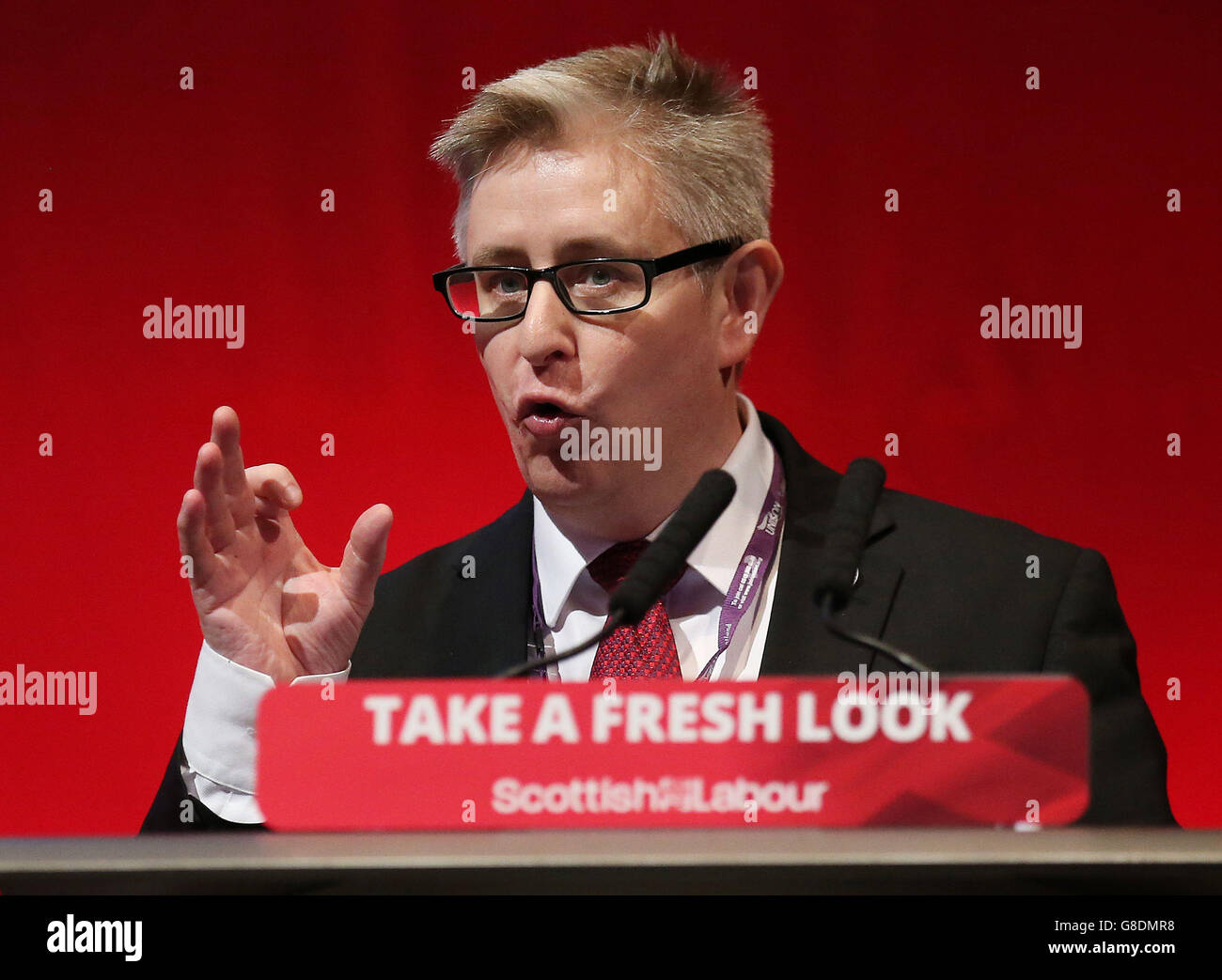 Delegate Stephen Low during the Trident debate on the third day of the ...
