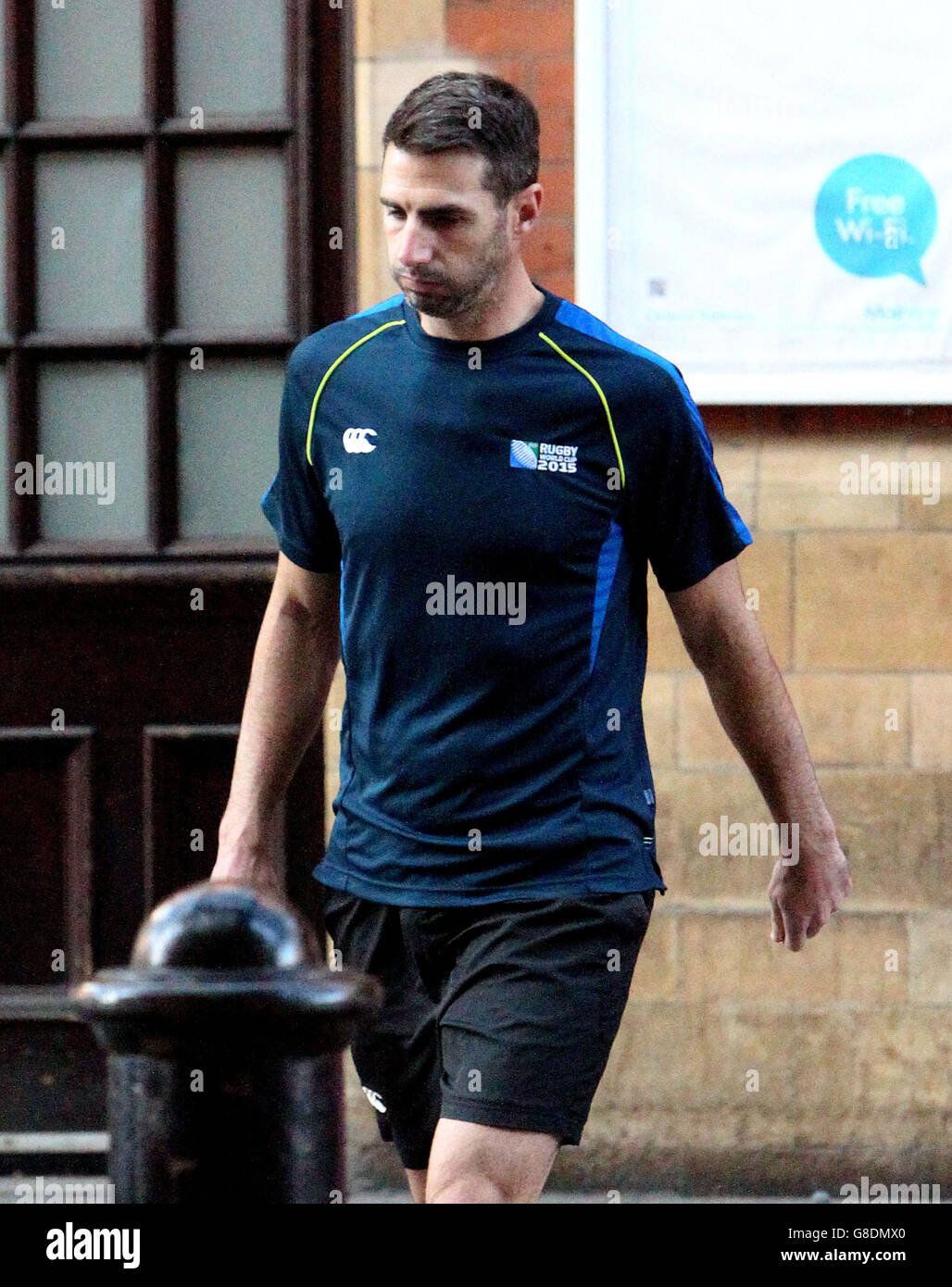 Rugby World Cup referee Craig Joubert returns to his hotel after buying ...