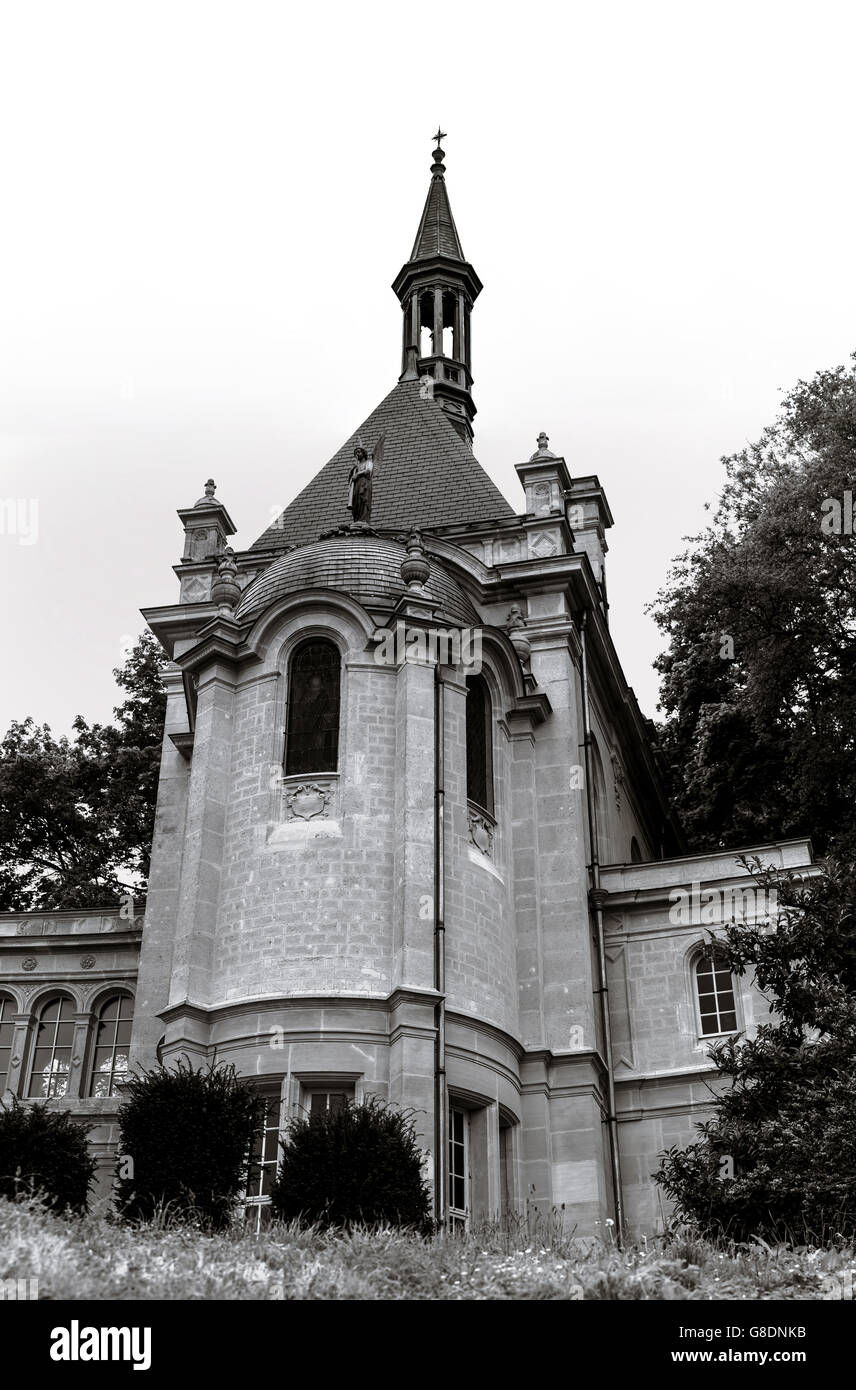 Old medieval church in french countryside, Paris region Stock Photo - Alamy