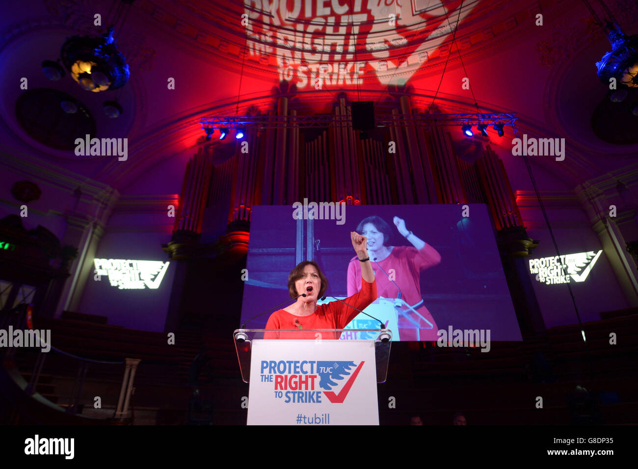 TUC general secretary Frances O'Grady gives the closing address during ...