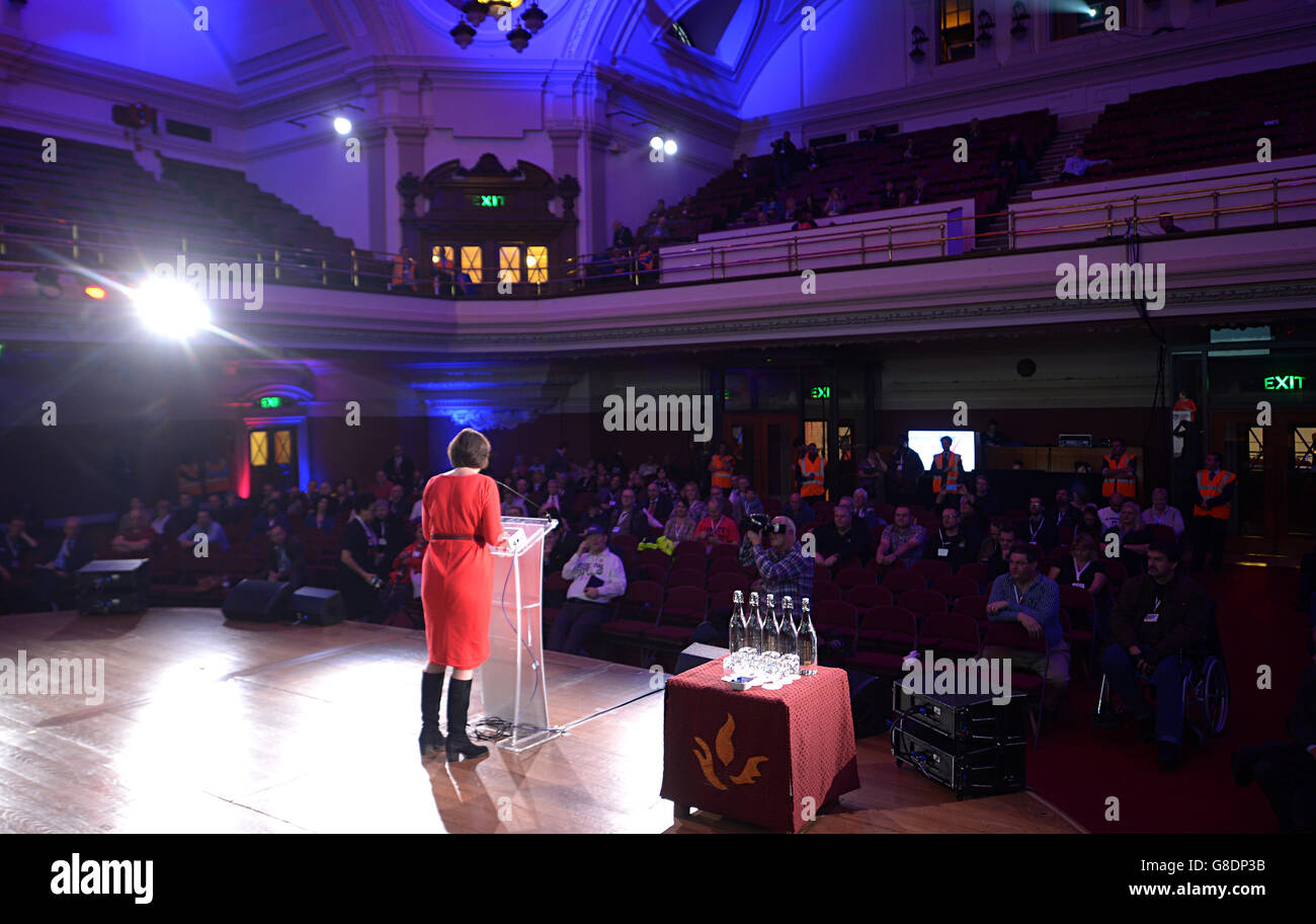 TUC general secretary Frances O'Grady gives the closing address during ...