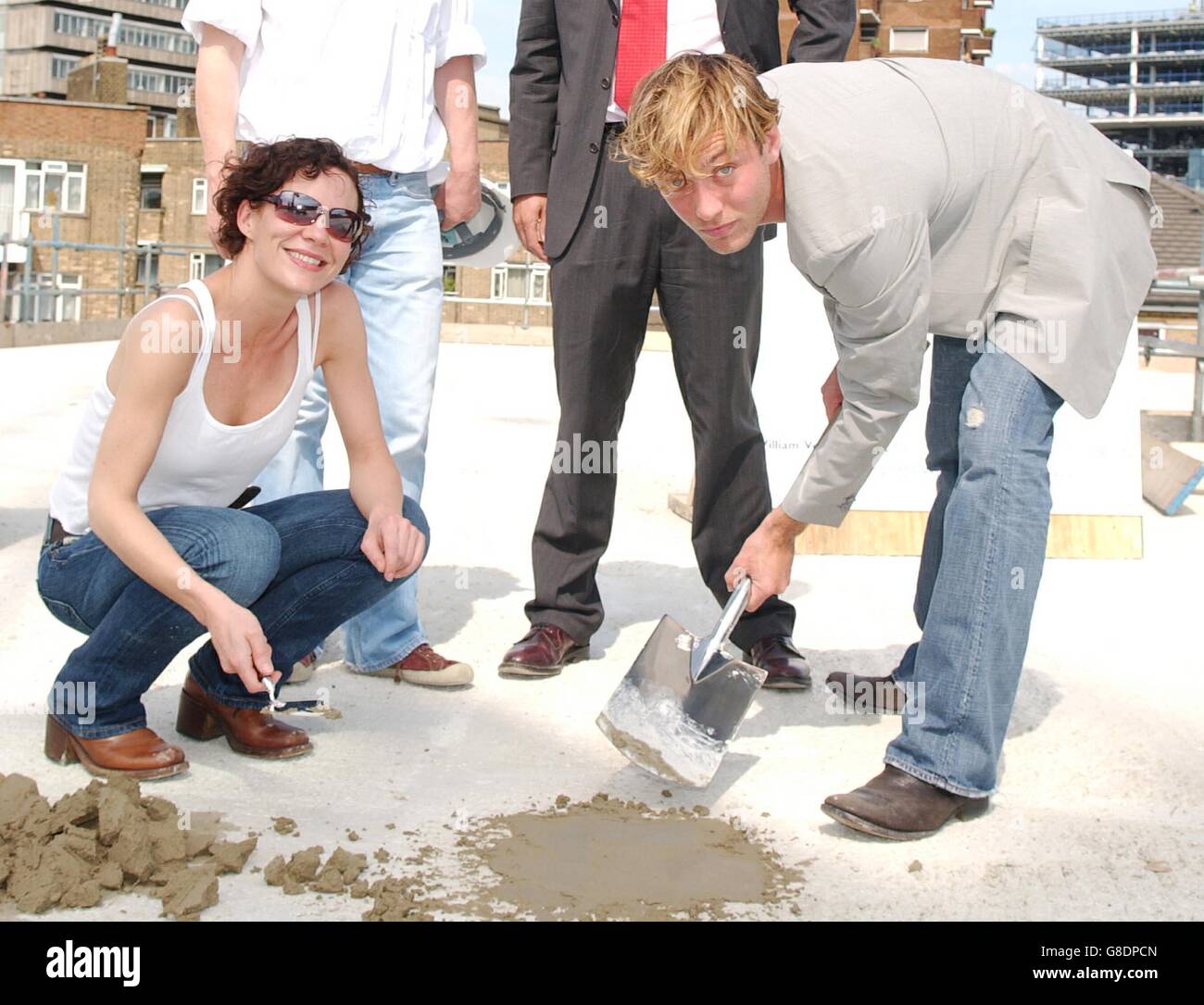 Topping Out Ceremony - Young Vic Theatre Stock Photo - Alamy