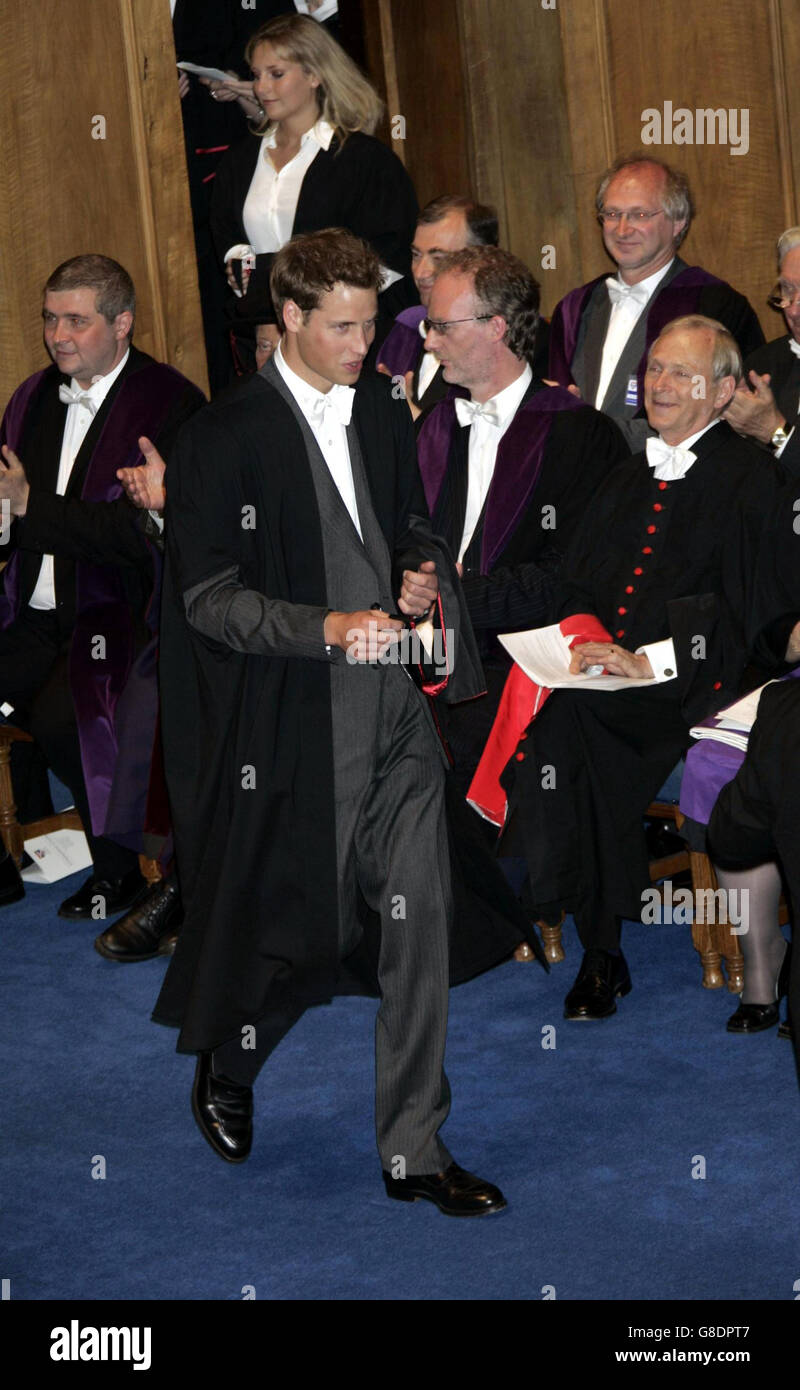 Prince William Graduation - St Andrews University Stock Photo ...