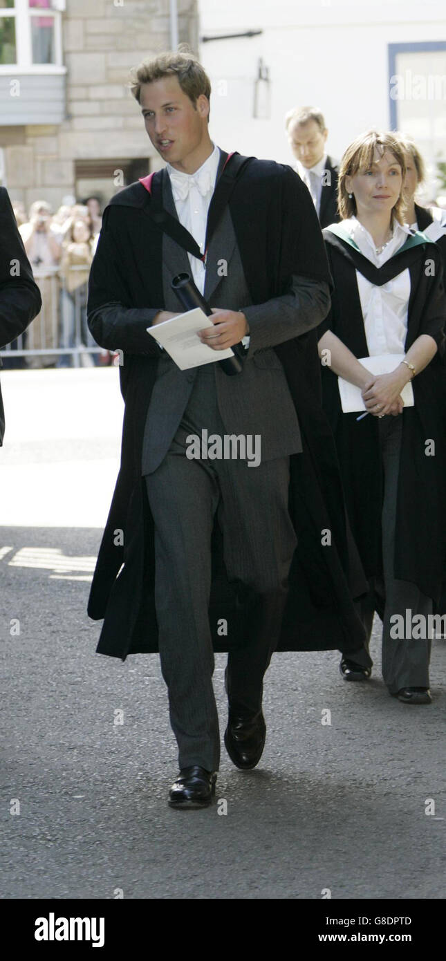 Prince William Graduation - St Andrews University Stock Photo - Alamy