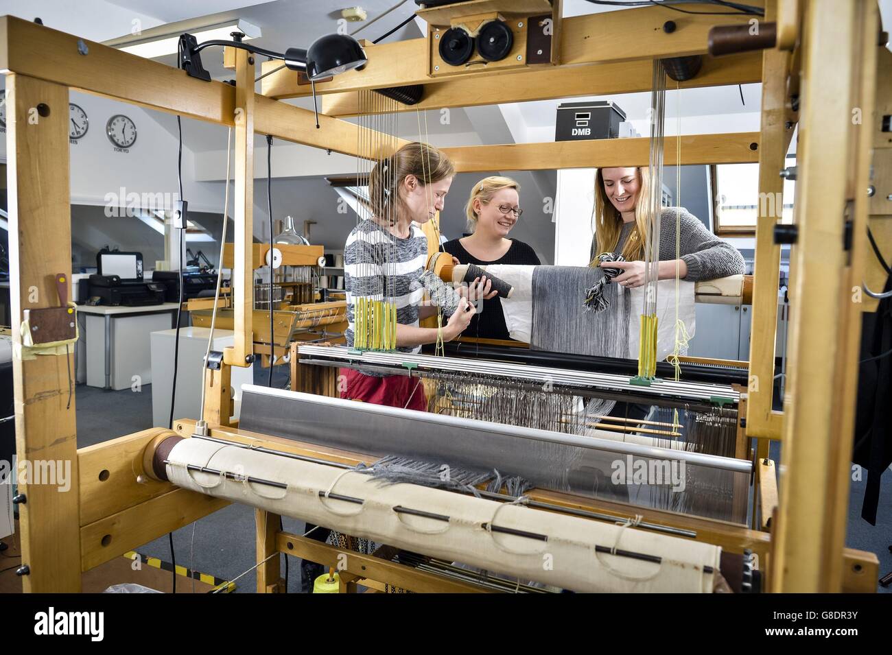 Studio Manager Emma Laughton, 30, left, Director Frankie Brewer, 30 ...