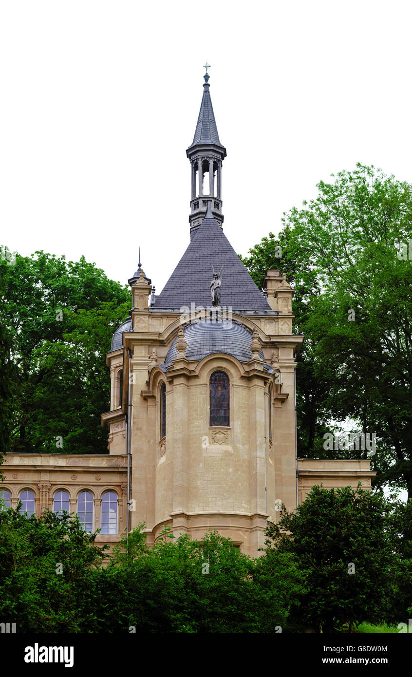 Old medieval church in french countryside, Paris region Stock Photo - Alamy