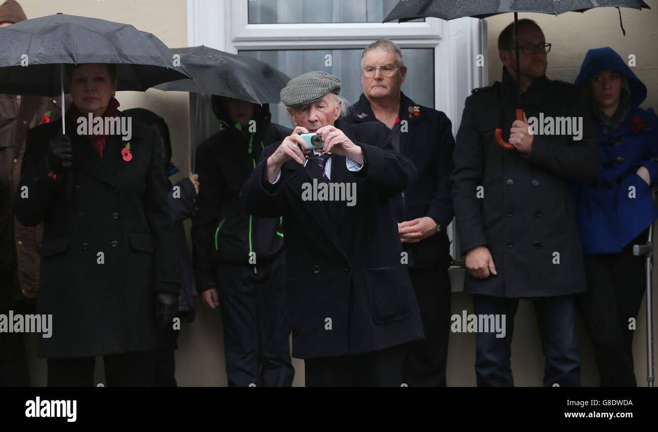 Crowds gather for Remembrance Sunday at the Cenotaph in Enniskillen, Co ...