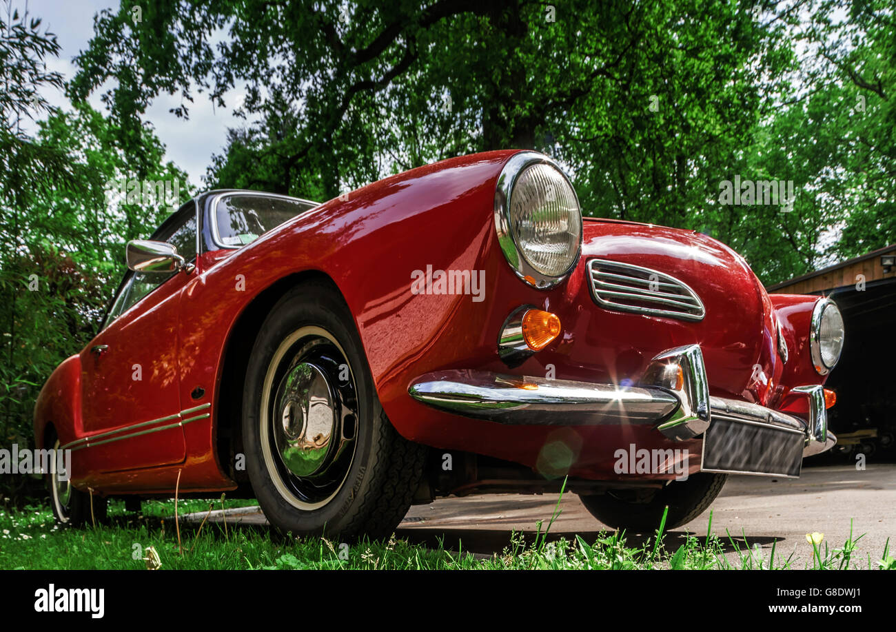 Beautiful retro car renovated with love, style and power Stock Photo ...