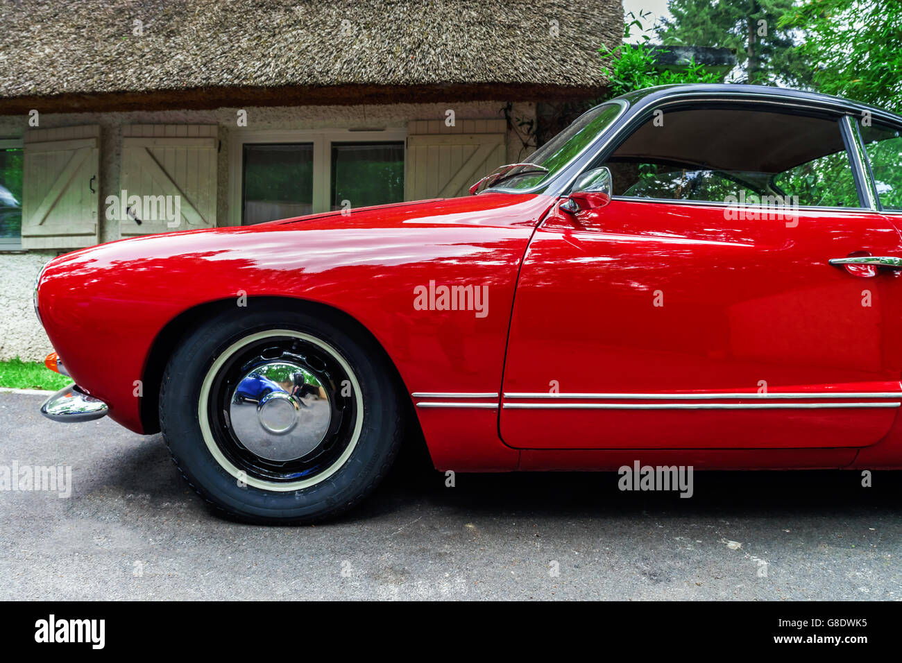 Beautiful retro car renovated with love, style and power Stock Photo ...