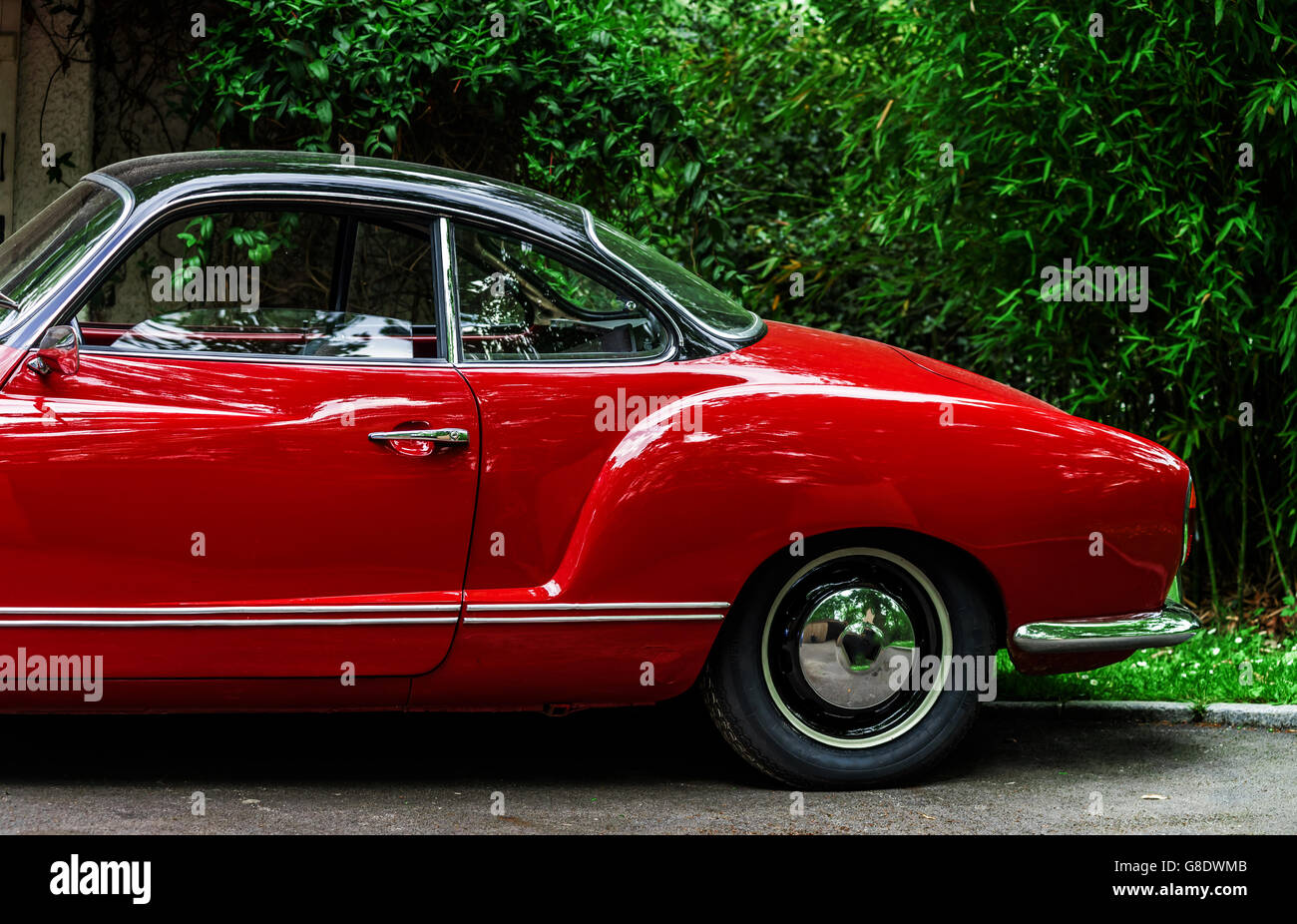 Beautiful retro car renovated with love, style and power Stock Photo ...