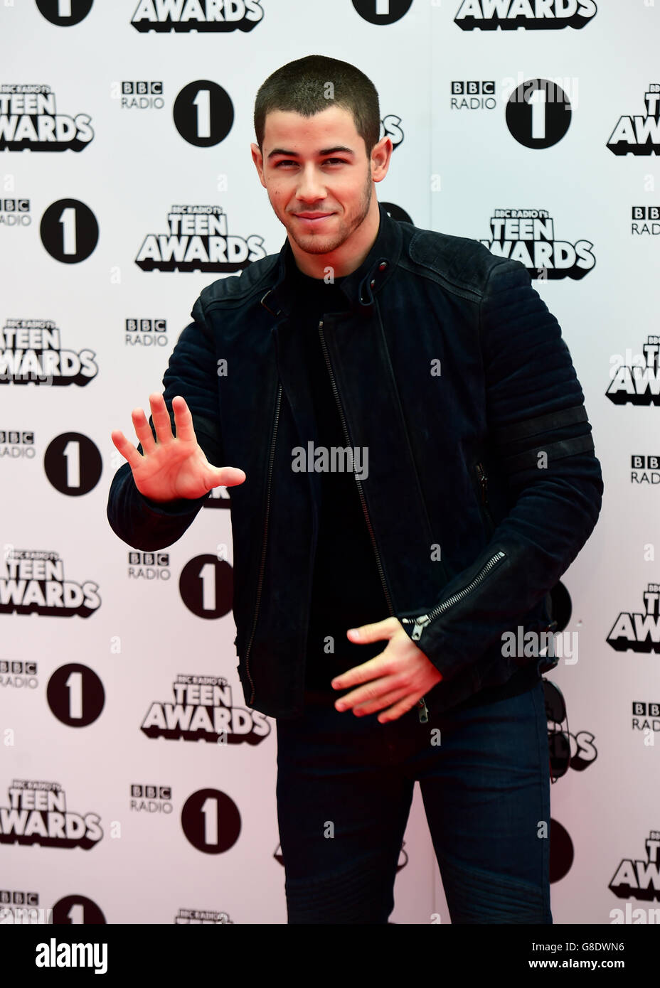 Nick Jonas arriving for the BBC Radio 1's Teen Awards, Wembley Arena ...