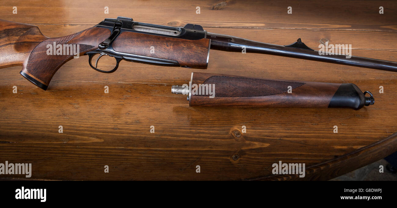 Sauer 202 takedown disjointed, close up detail Stock Photo - Alamy