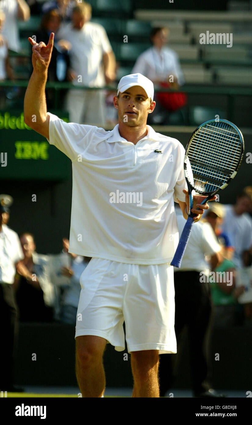 Tennis wimbledon championships 2005 fourth hi-res stock photography and ...