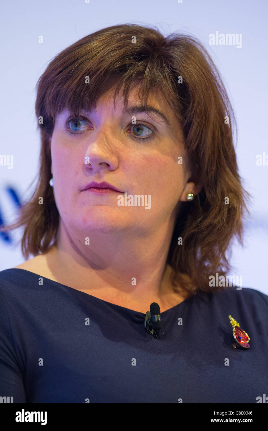 Education Secretary Nicky Morgan addresses the annual conference of the ...