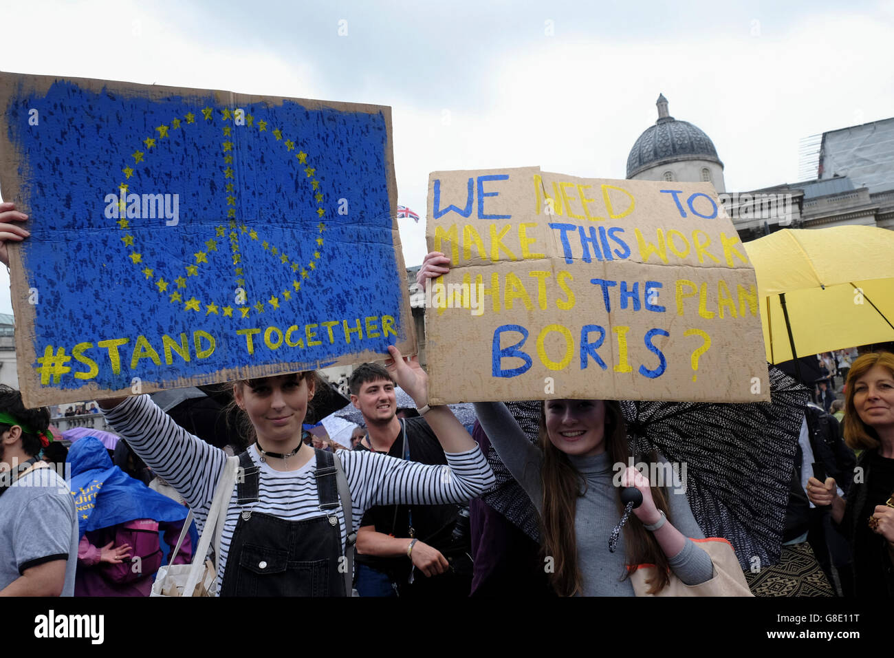Pro-EU demonstration, London Stock Photo - Alamy