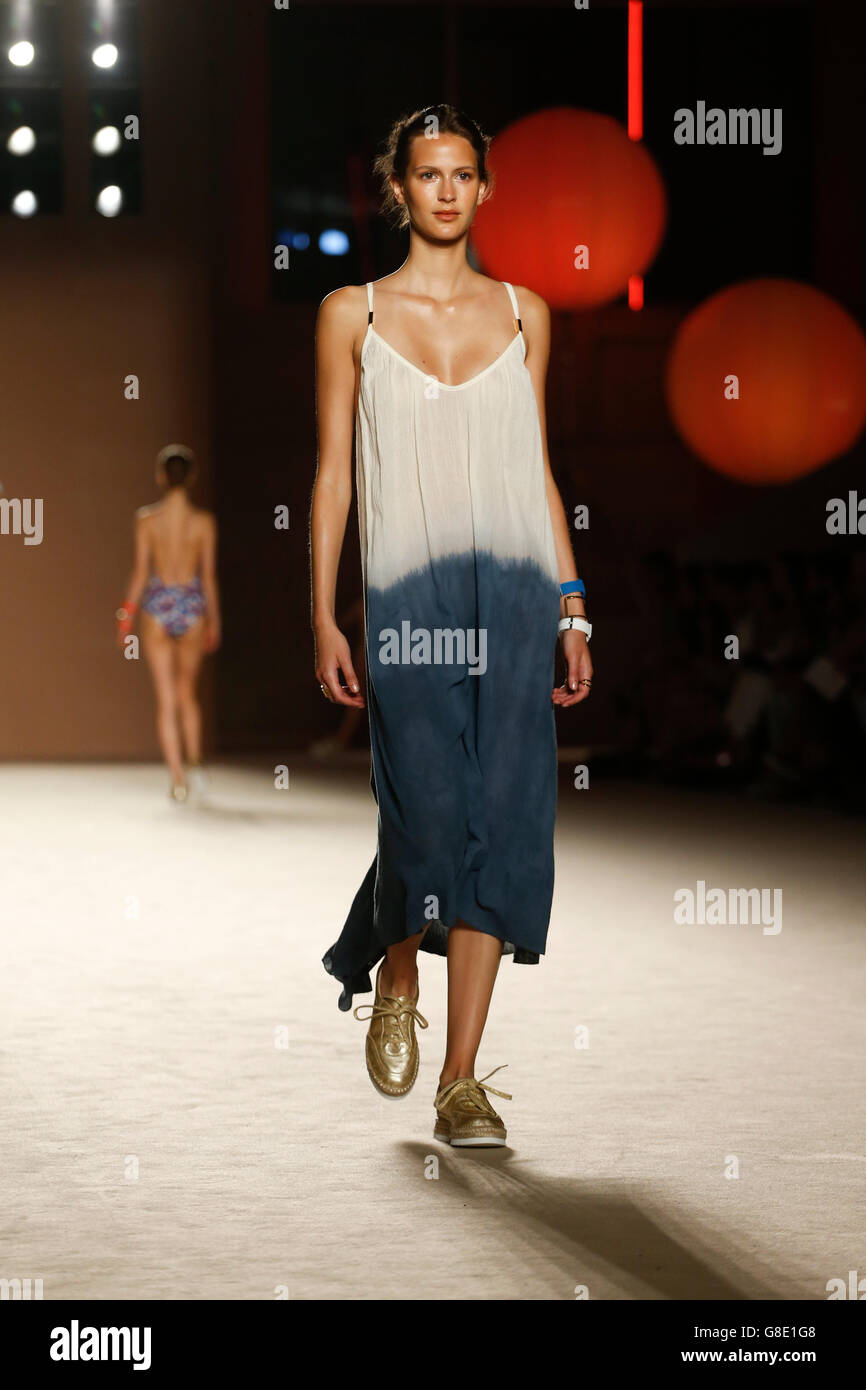 Barcelona, Spain. June 28, 2016. Models walk during the Guillermina ...