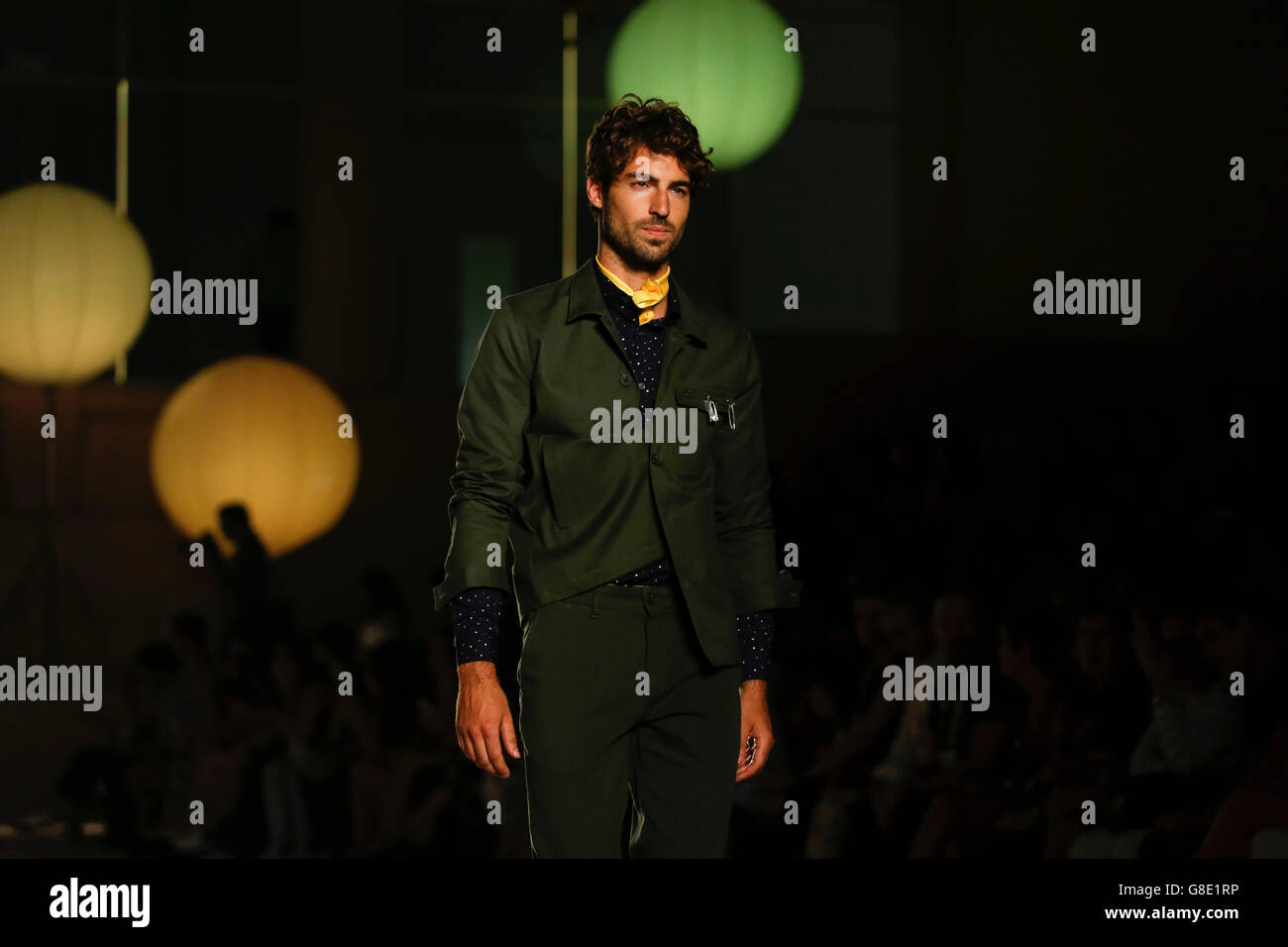 Barcelona, Spain. June 28, 2016. Models walk during the Lyle & Scott ...