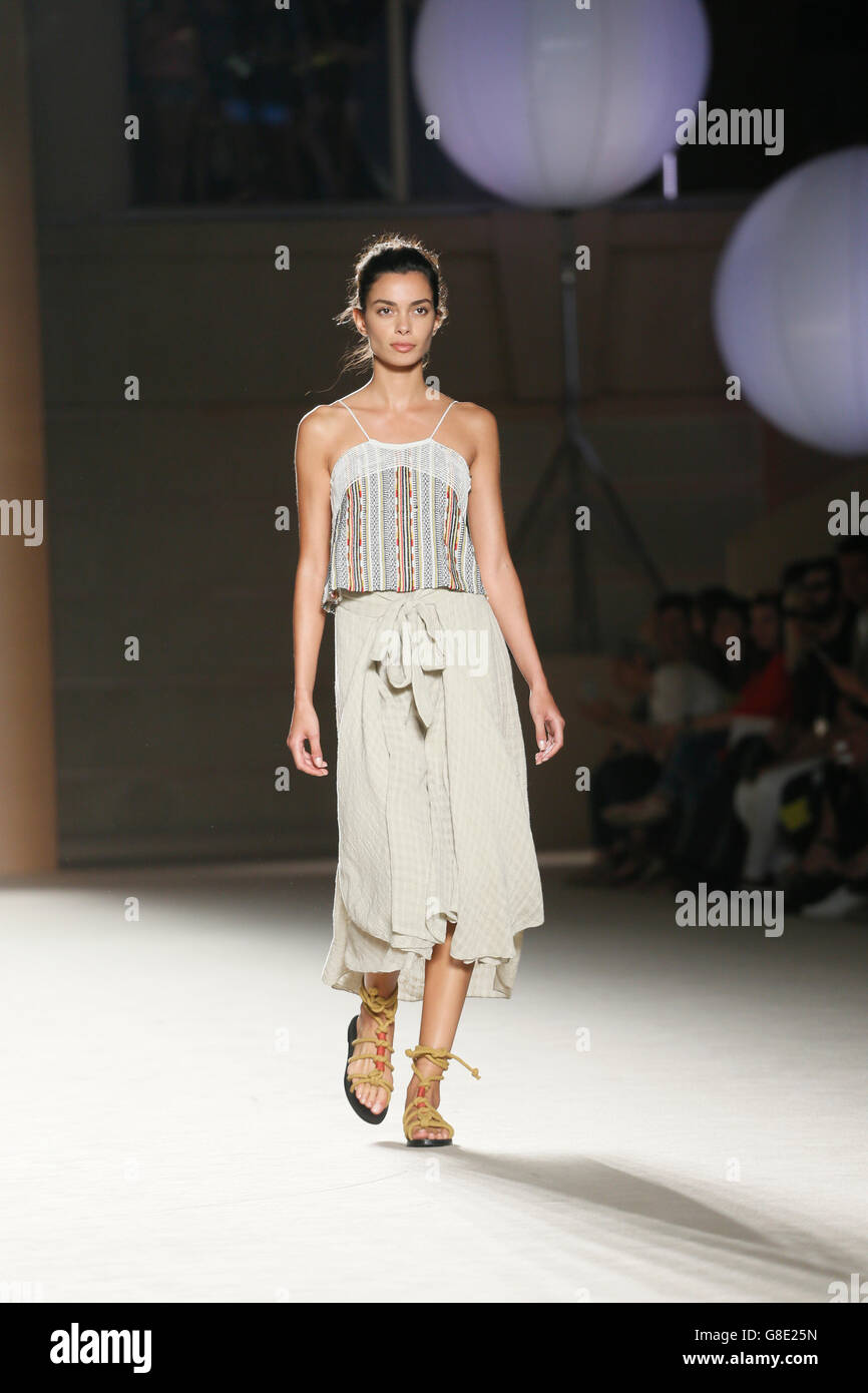 Barcelona, Spain. June 28, 2016. Models walk during the Sita Murt show ...