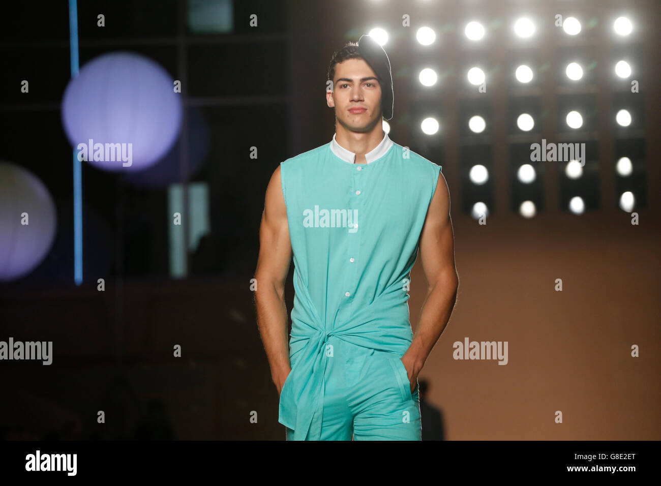 Barcelona, Spain. June 28, 2016. Models walk during the Edgar Carrascal ...