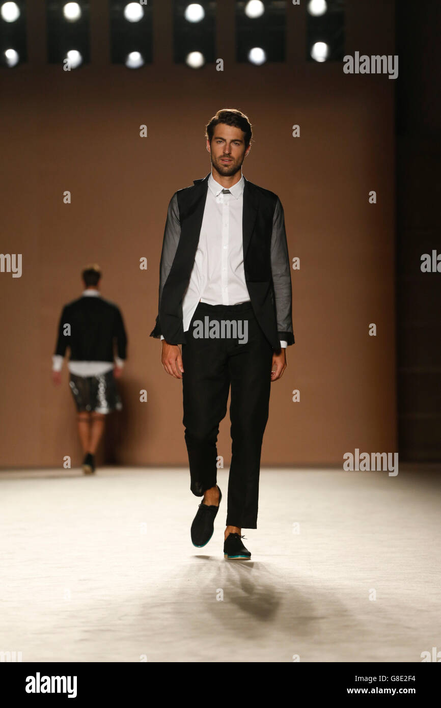 Barcelona, Spain. June 28, 2016. Models walk during the Edgar Carrascal ...